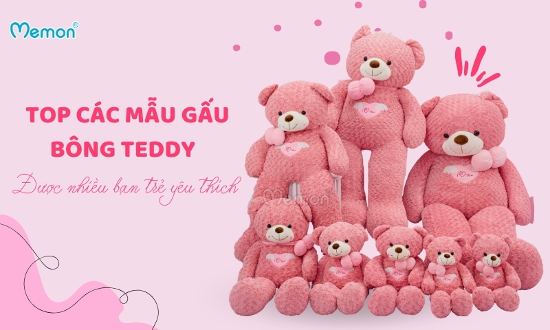 Top Các Mẫu Gấu Bông Teddy Được Nhiều Bạn Trẻ Yêu Thích - Memon